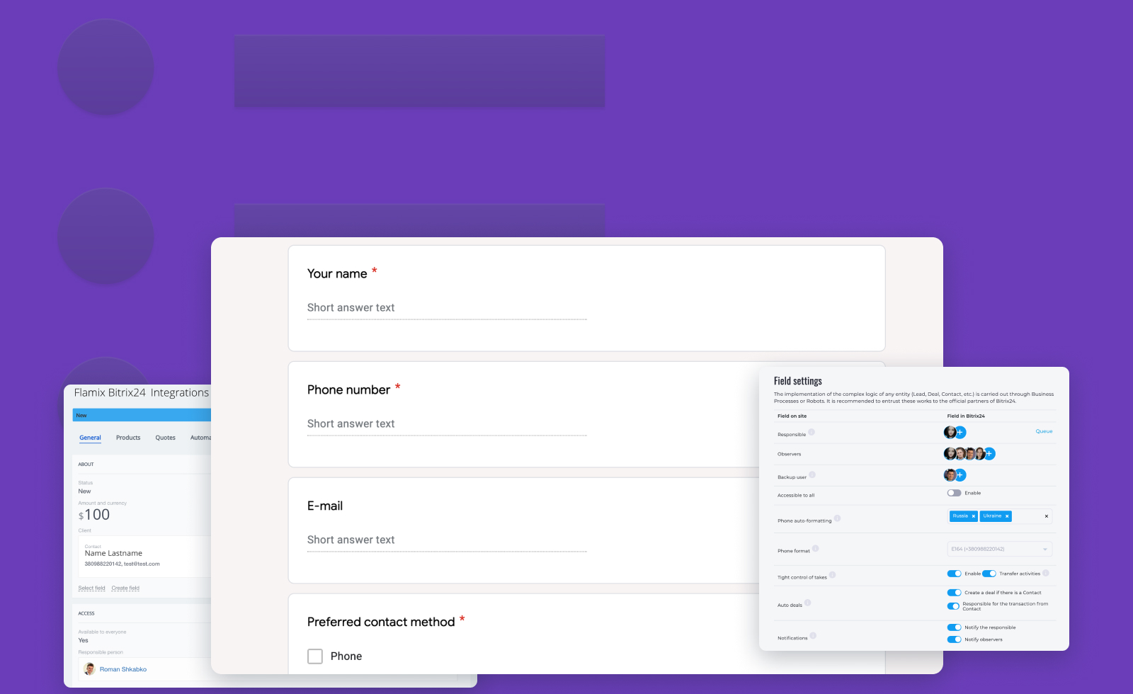 🤟Integration with Google Forms and Bitrix24